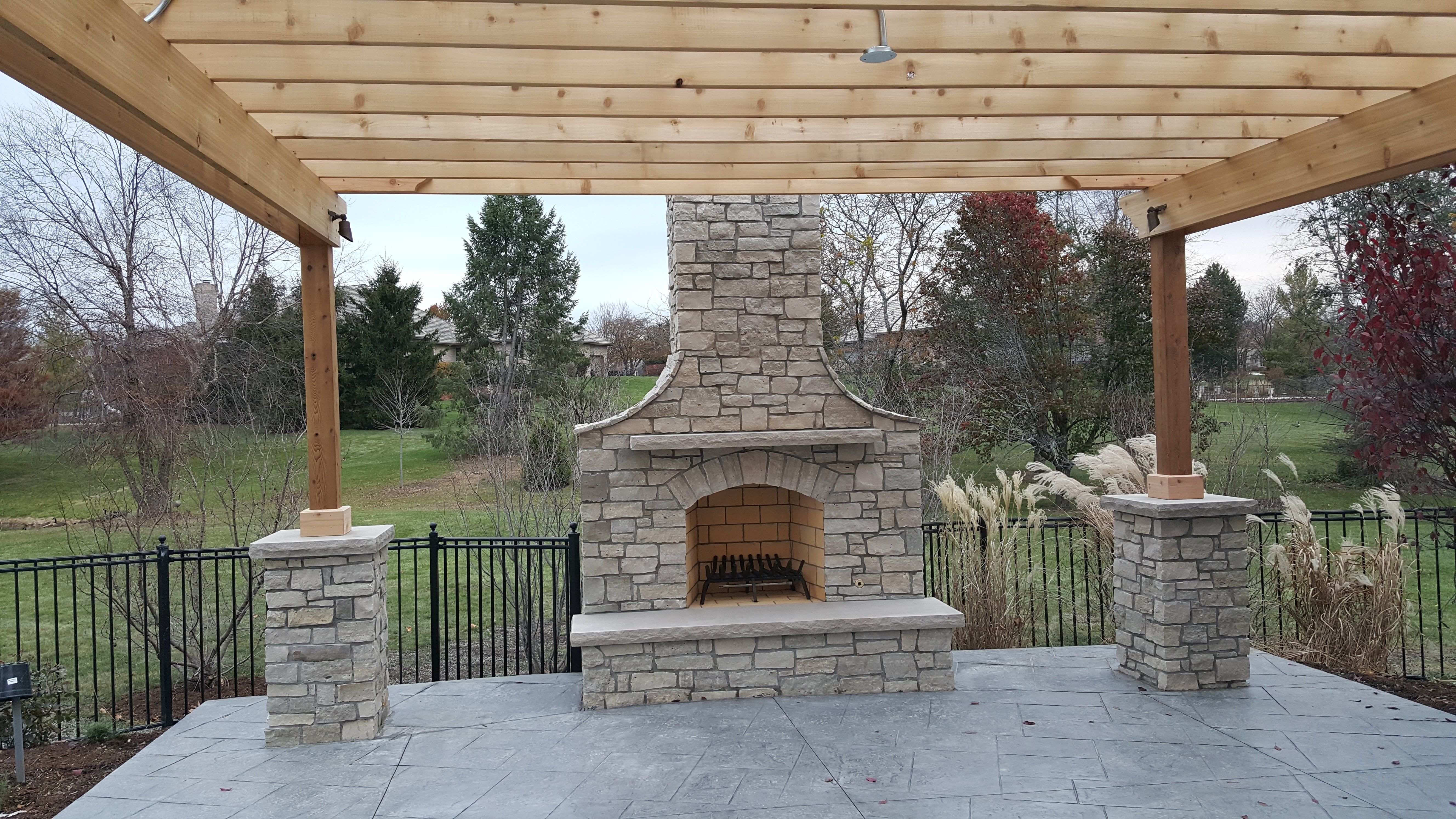 Gallery | Pergola with Stone Columns - Picture 3632 | Decks.com