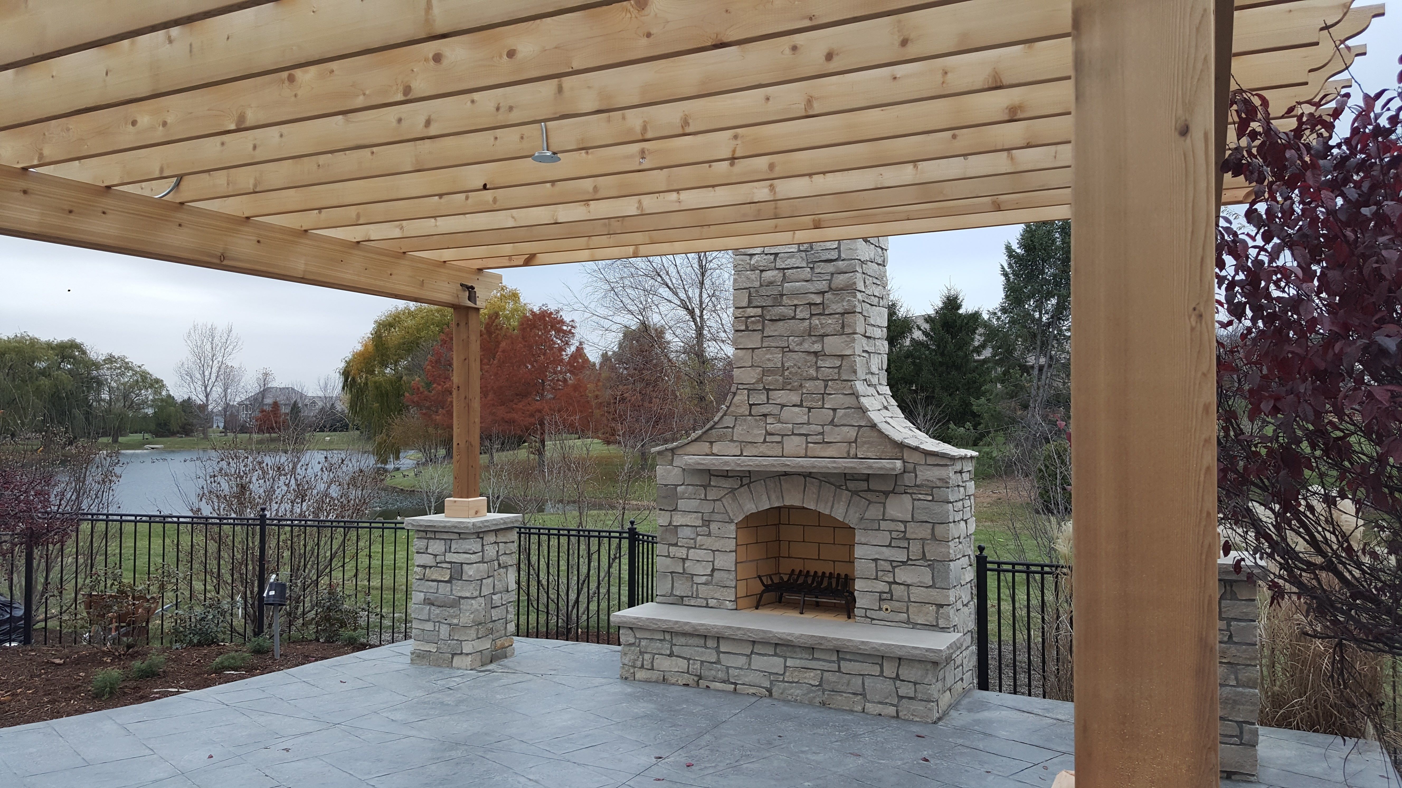Gallery | Pergola with Stone Columns - Picture 3632 | Decks.com