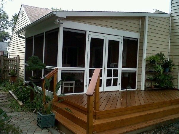Gallery | One slope roofed screen porch - Picture 1964 | Decks.com